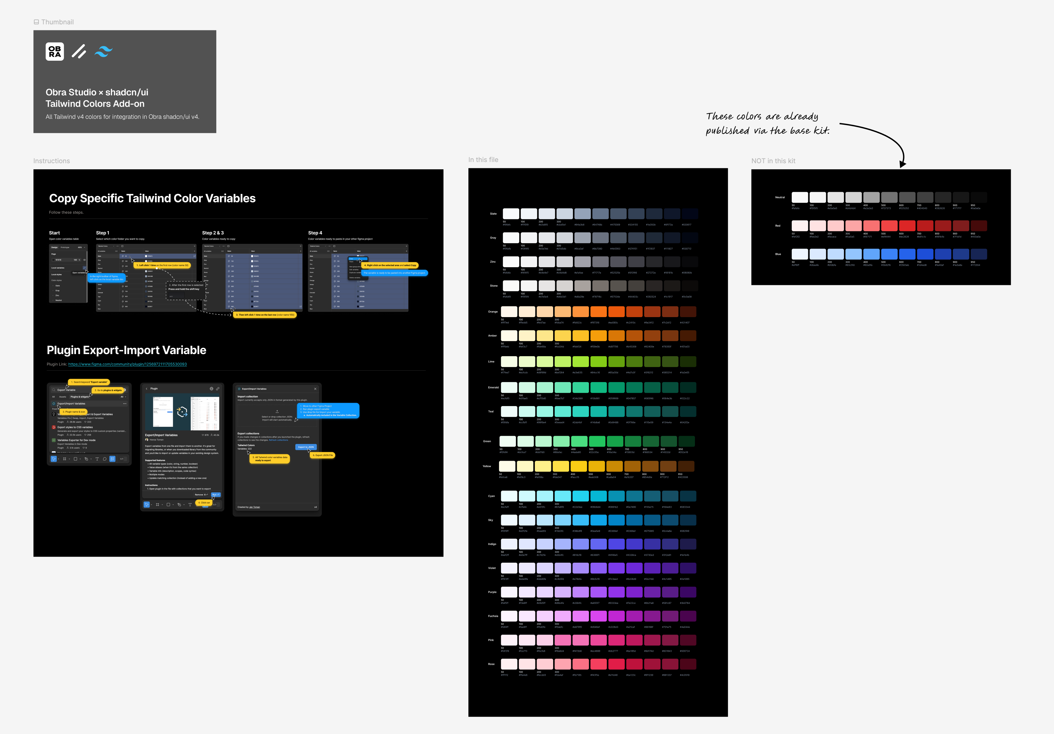 Colors - Obra shadcn/ui docs